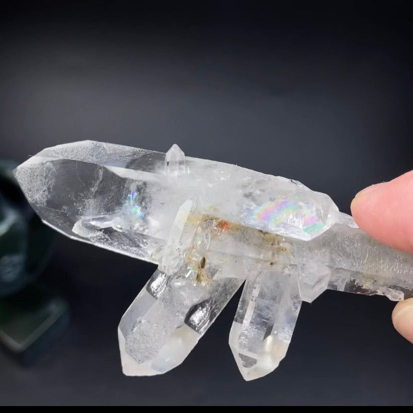 Double Terminated Quartz Crystal Cluster from Minas Gerais, Brazil