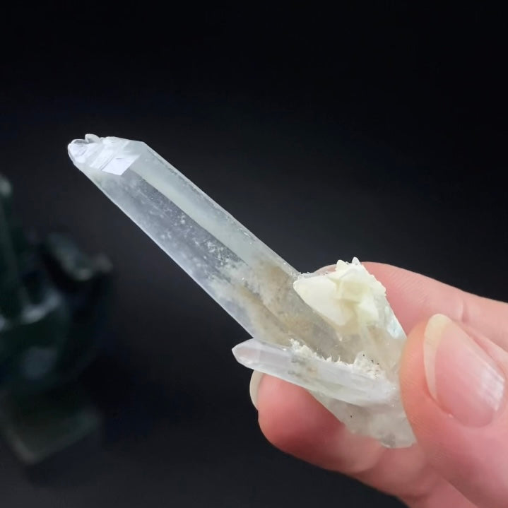 Double Terminated Himalayan Laser Quartz Crystal from Hashupi, Shigar